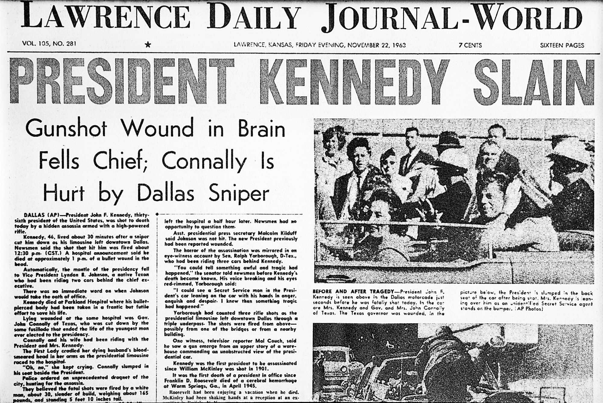 Looking back at how JFK assassination unfolded in Lawrence | News ...